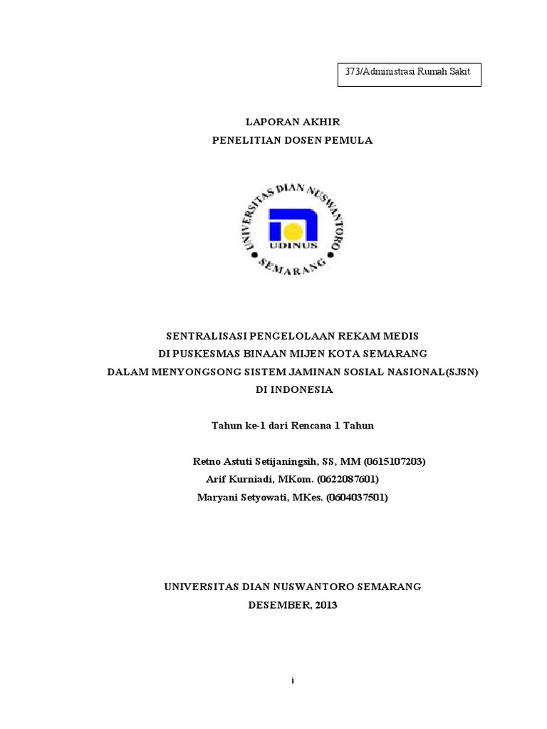 Laporanakhir Retno Astuti 0615107203 PDF | PDF