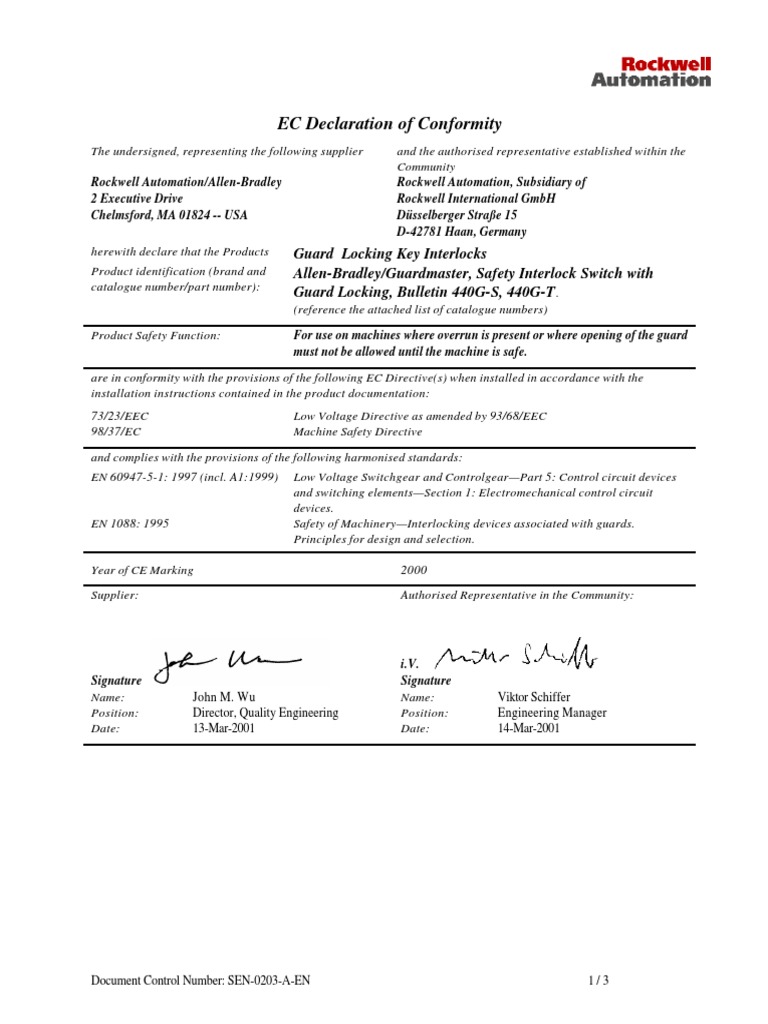 EC Declaration of Conformity | PDF | Machines | Engineering