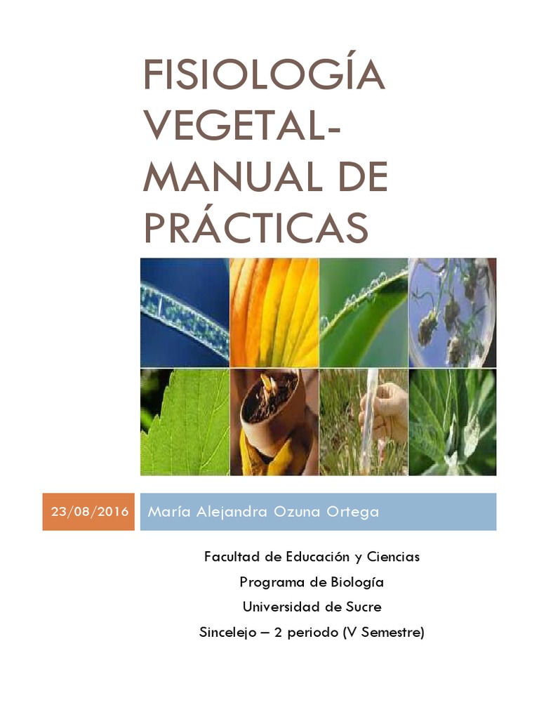 Fisiología Vegetal - Manual de Prácticas.. | PDF | Germinación | Agar