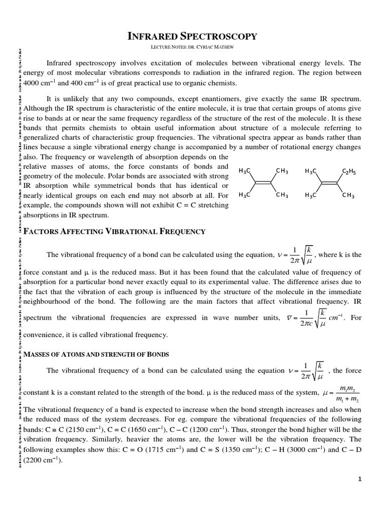 Infrared Spectros | PDF | Infrared Spectroscopy | Absorption Spectroscopy