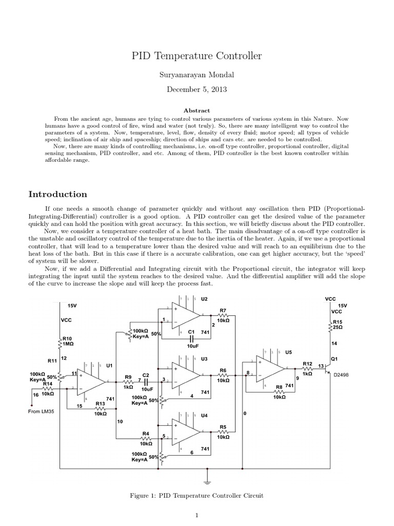 Temperature Controller PDF | PDF | Resistor | Temperature