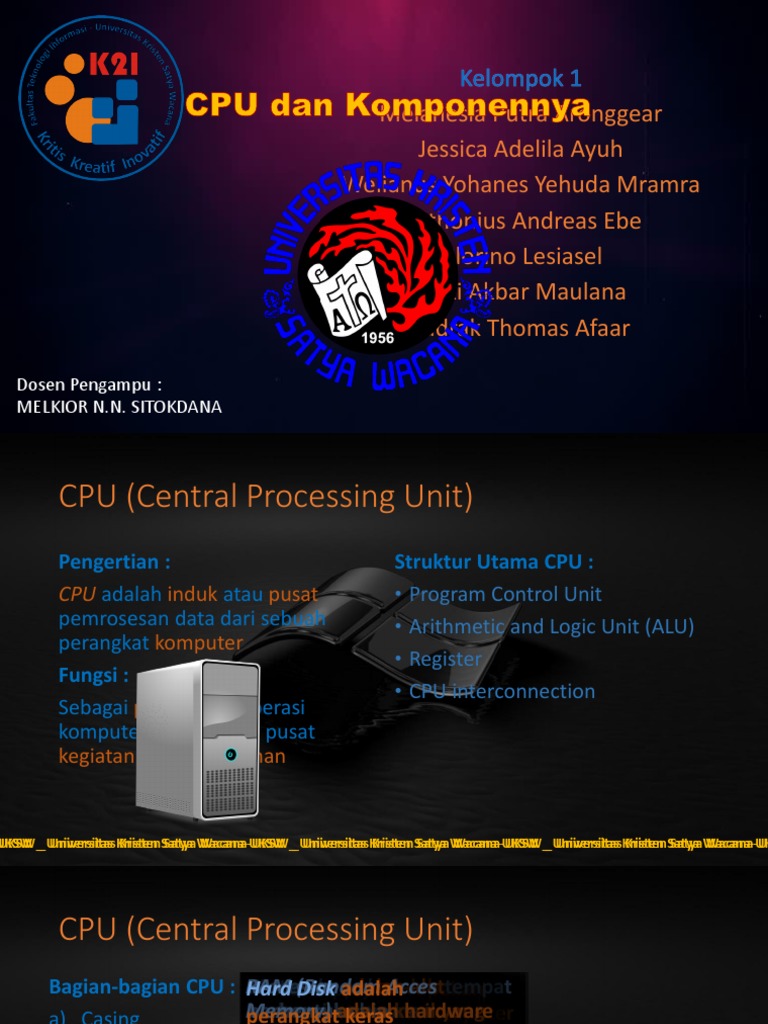 CPU Dan Bagian-Bagiannya | PDF