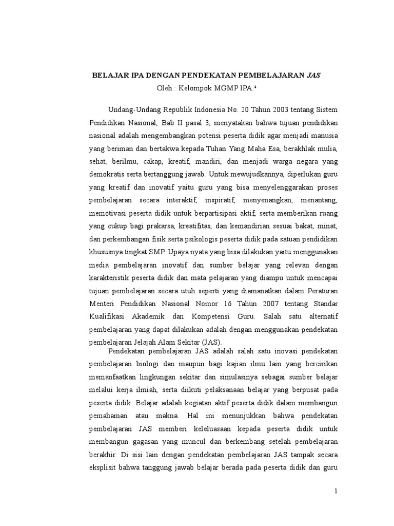 Contoh Karya Ilmiah PopuleR | PDF