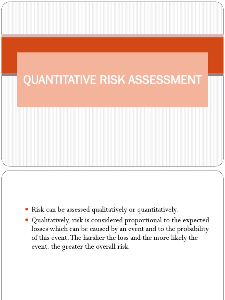 05 Quantitative Risk Assessment | PDF | Hazards | Risk