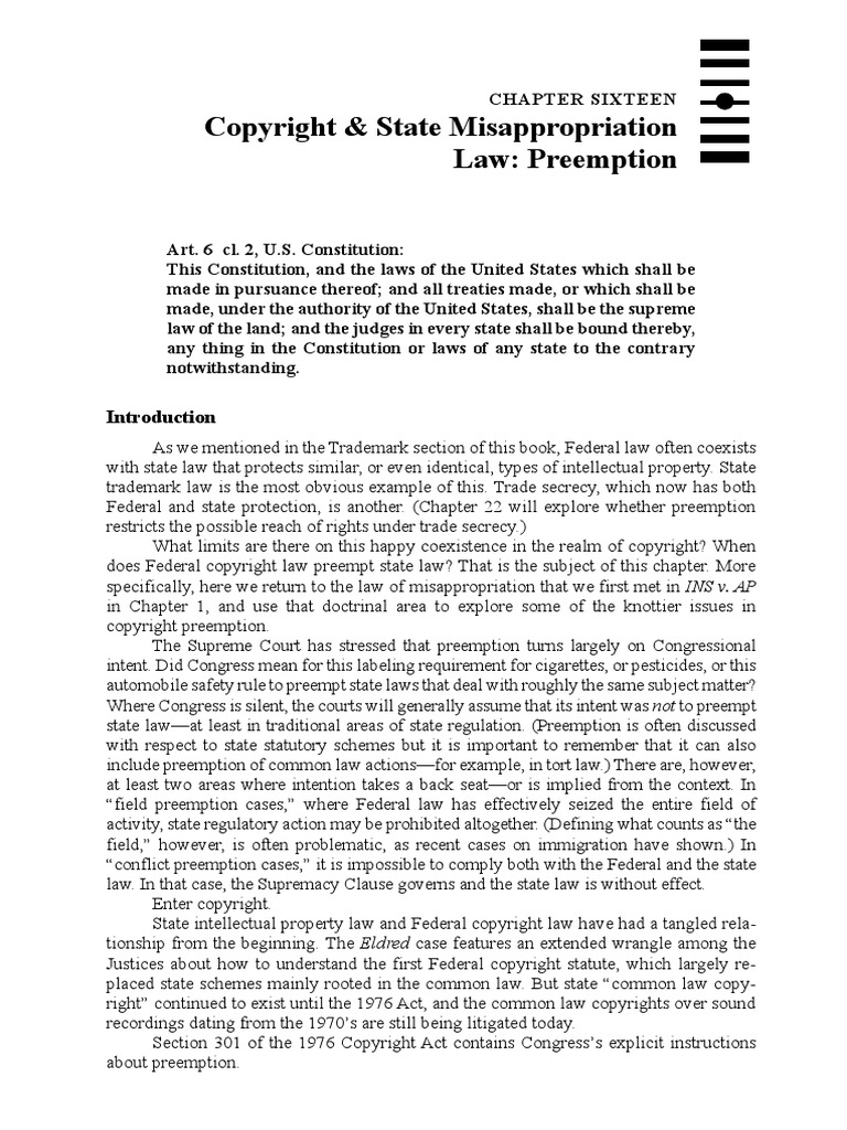 IPCasebook2016 Ch16 | PDF | Copyright Law Of The United States ...