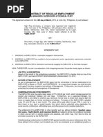 Sample Employment Contract For Driver | PDF | Employment | Confidentiality