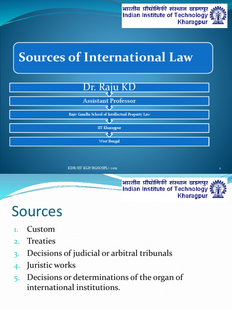 Sources of International Law | PDF | Public International Law | Treaty