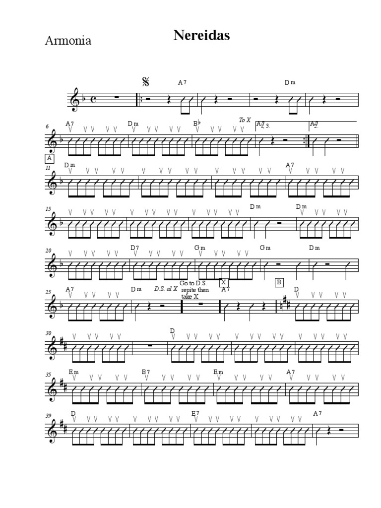 Nereidas Score PDF | PDF