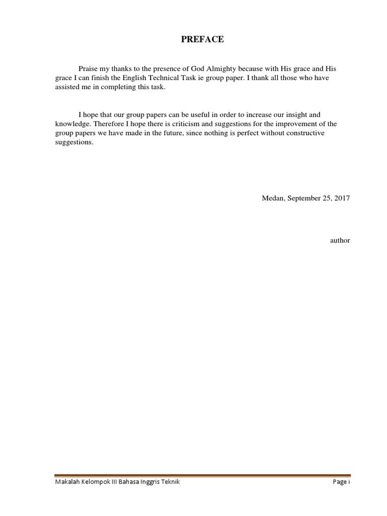 Preface: Makalah Kelompok III Bahasa Inggris Teknik | PDF | Cognition