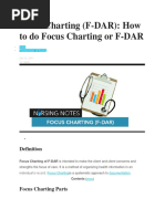 F-DAR Focus Charting Guide for Nurses | PDF | Nursing | Clinical Medicine