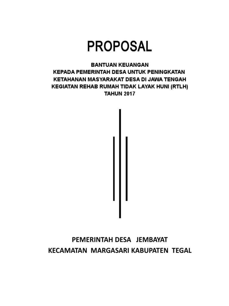 Proposal RTLH 2017 | PDF