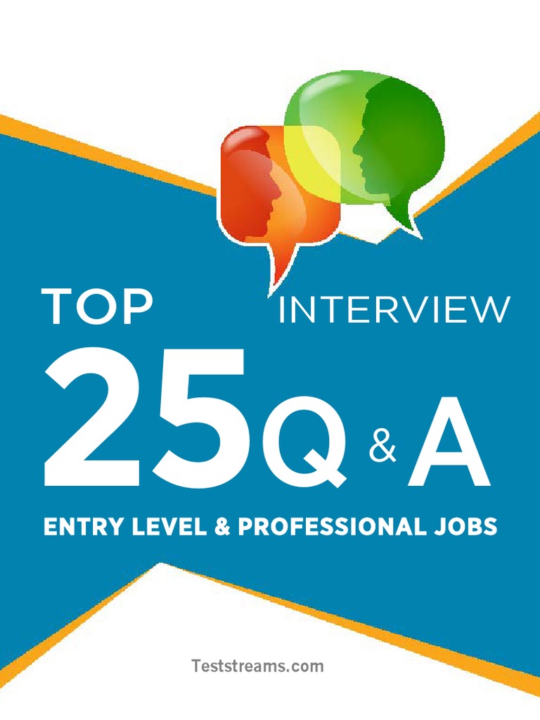 Top 25 Interview Questions | Download Free PDF | Internship | Job Hunting
