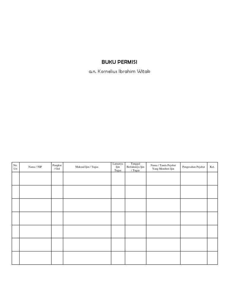 Buku Permisi | PDF