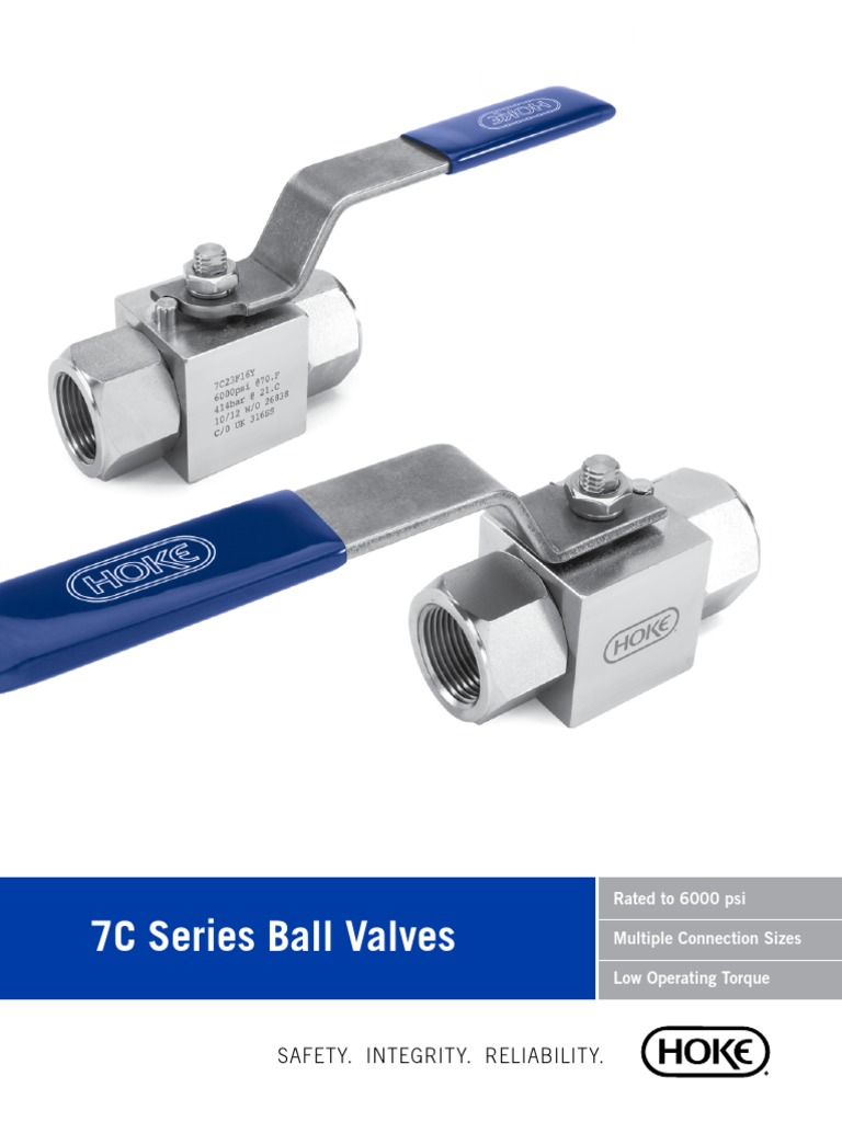 Catalog 79027ENG HOKE 7C Series Valve English 101414 | PDF | Valve ...