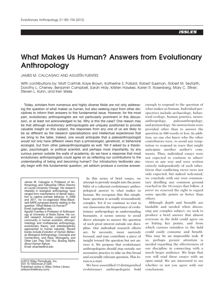 What Makes Us Humans PDF | PDF | Gene | Insular Cortex