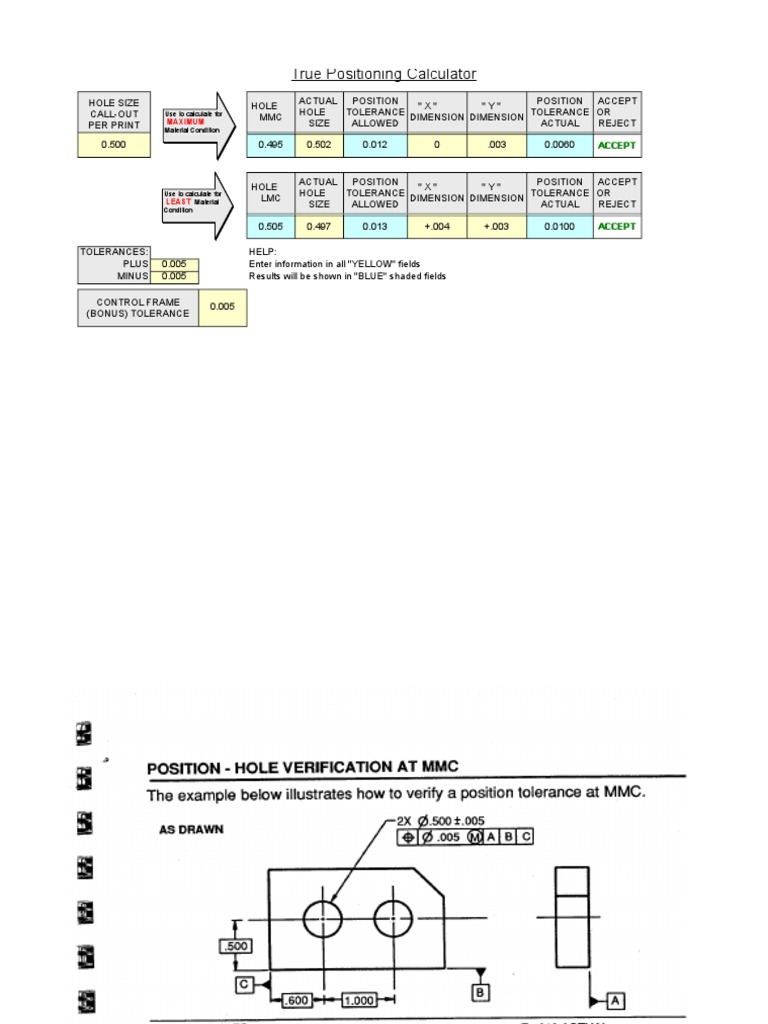 True Position Calculator REV 1 | PDF