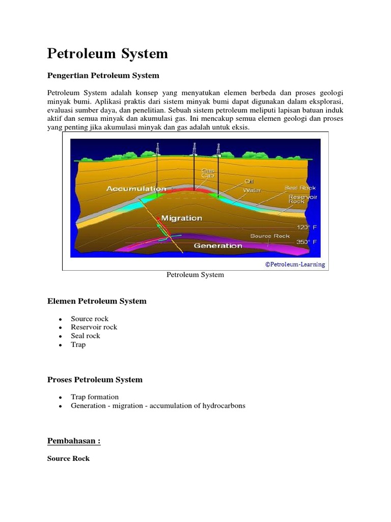 Sistem Petroleum: Elemen dan Proses | PDF