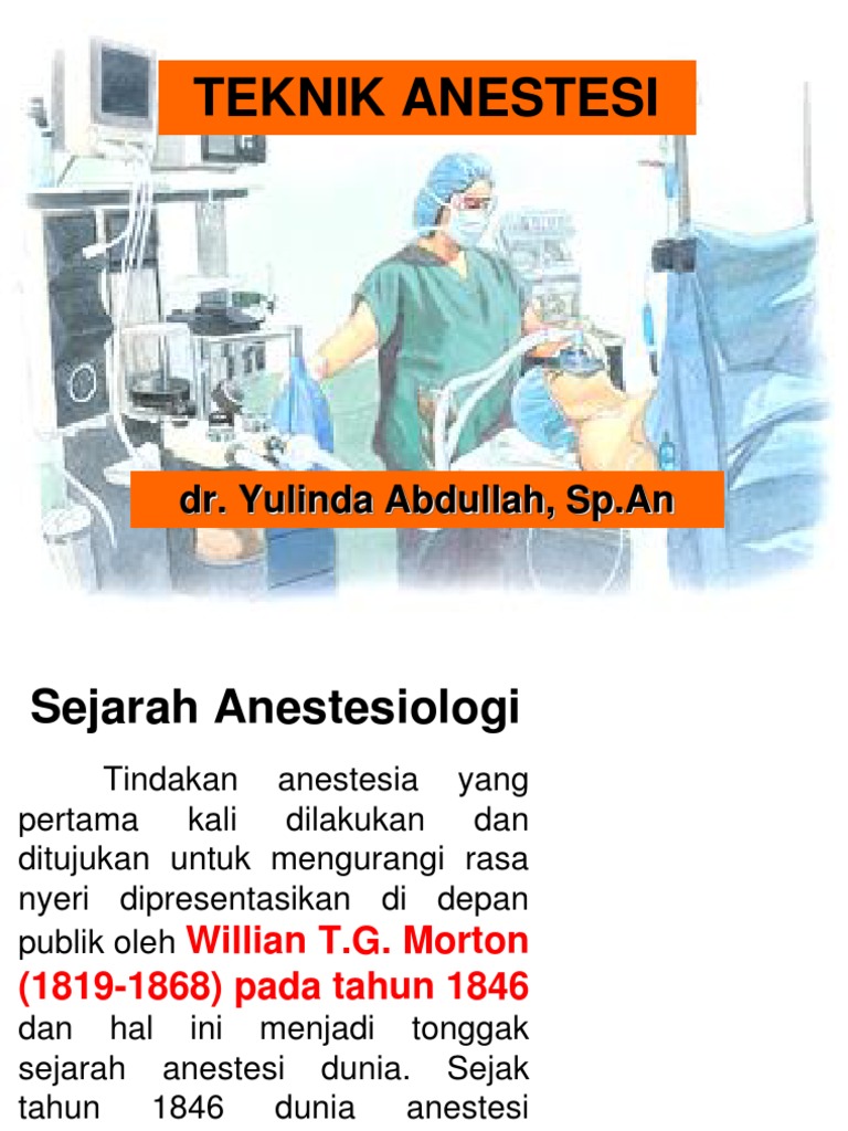 KP 4.2.1.2 Teknik Anestesi | PDF | Kesehatan Holistik | Sains & Matematika