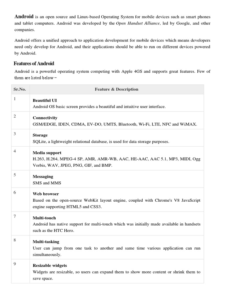 Android App Development | PDF | Java (Programming Language) | Android ...