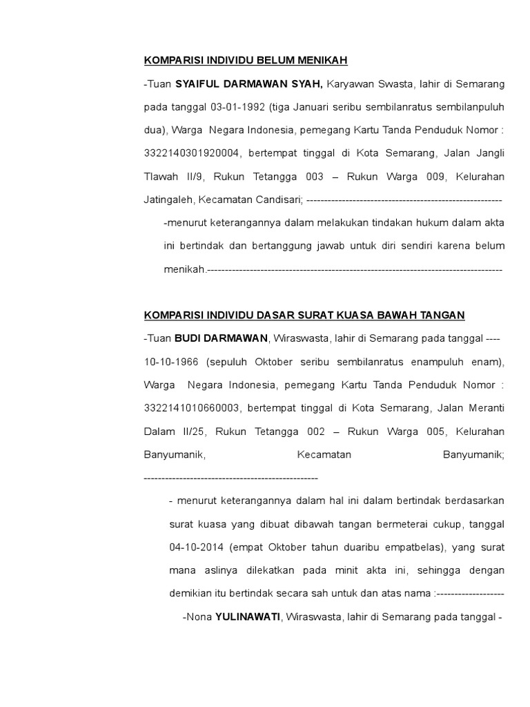 Komparisi Keseluruhan | PDF