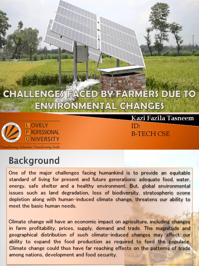 Climate Change Challenges for Farmers | PDF | Environmental Degradation ...