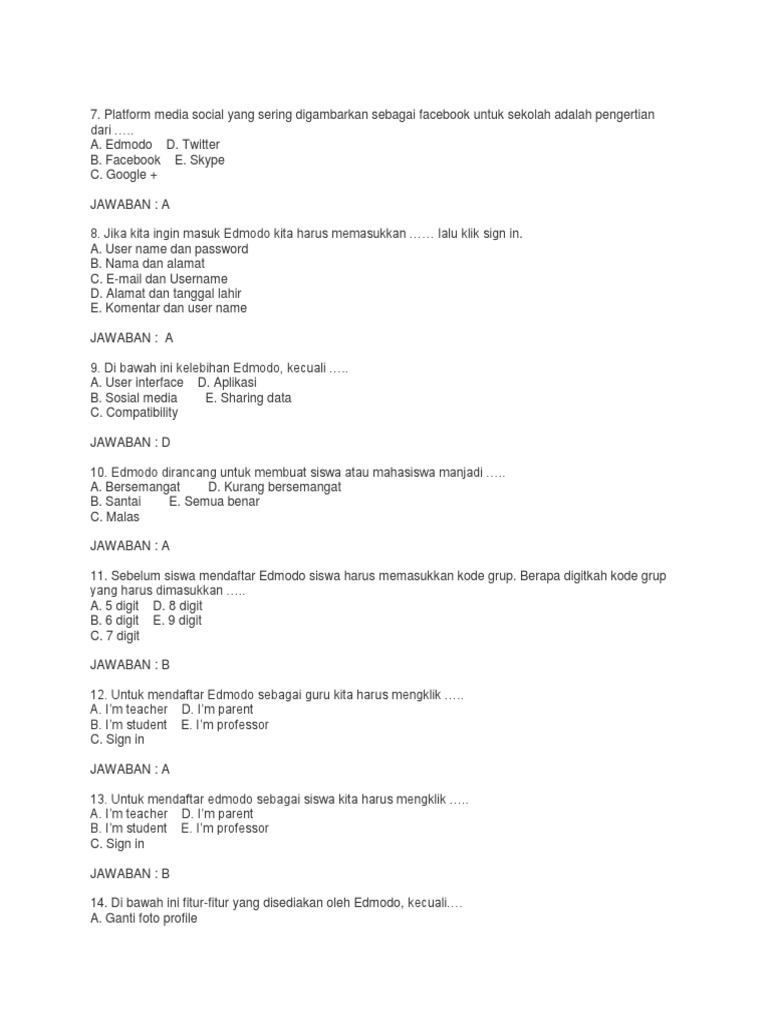 Simkomdig Soal | PDF