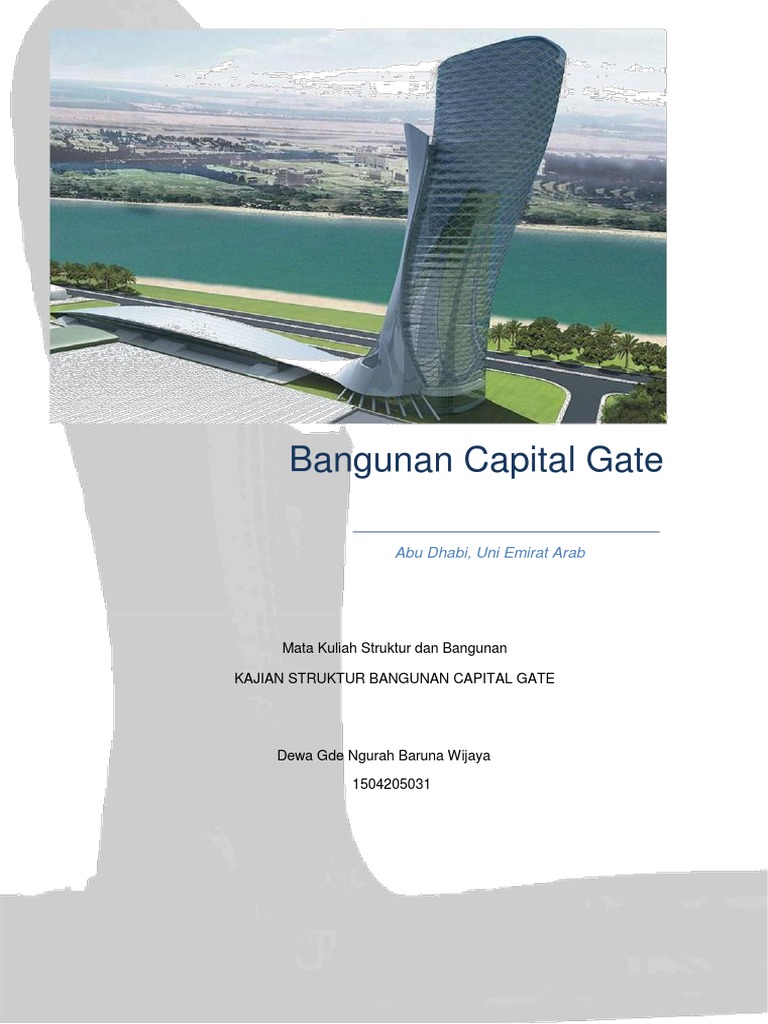 Kajian Struktur Menara Capital Gate | PDF