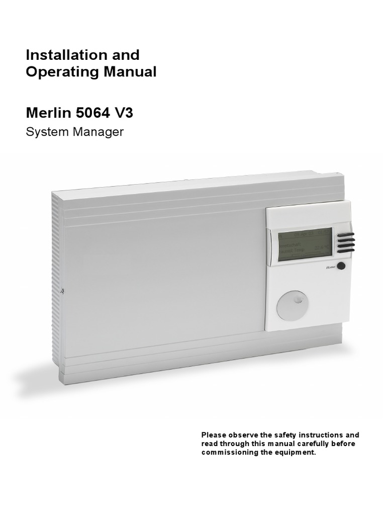 Merlin.5064 EN 2.132-V3-03 0808 | PDF | Water Heating | Hvac