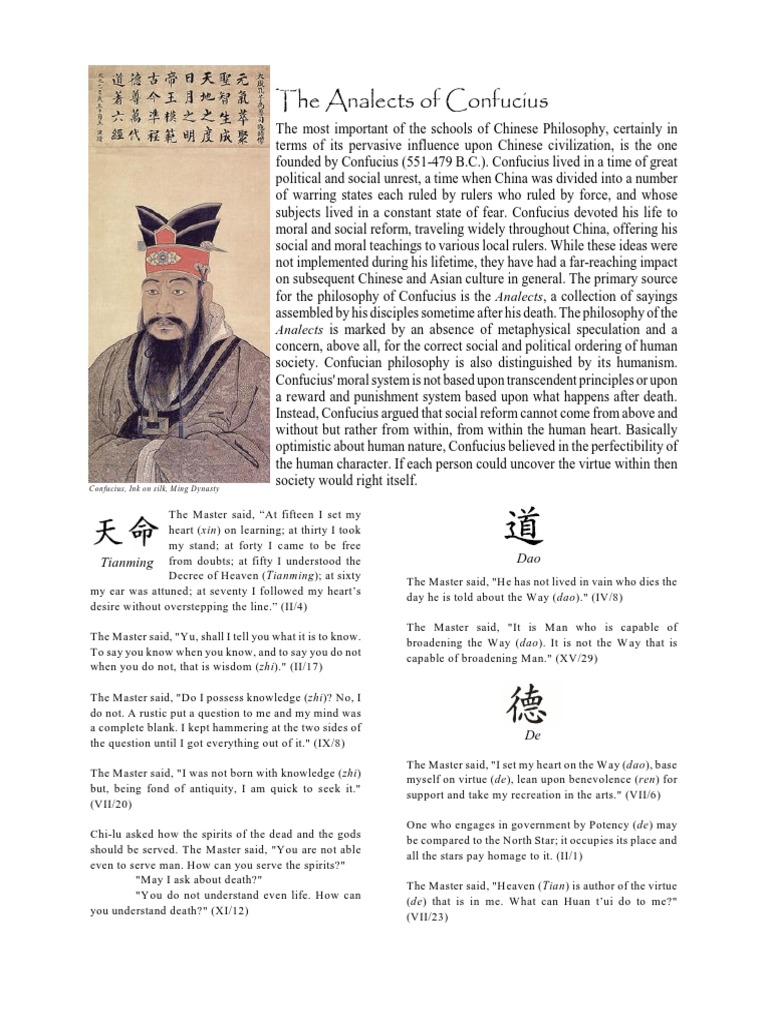 12 Analects of Confucius | PDF | Confucius | Confucianism