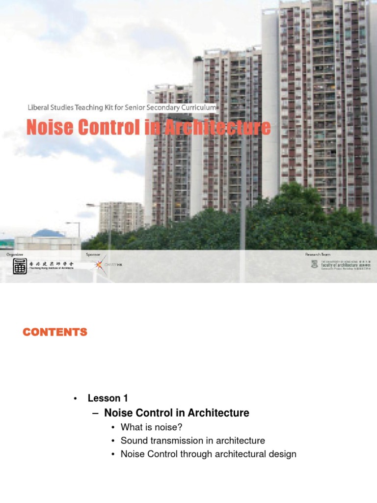 Noise Control in Architecture | PDF | Sound | Noise