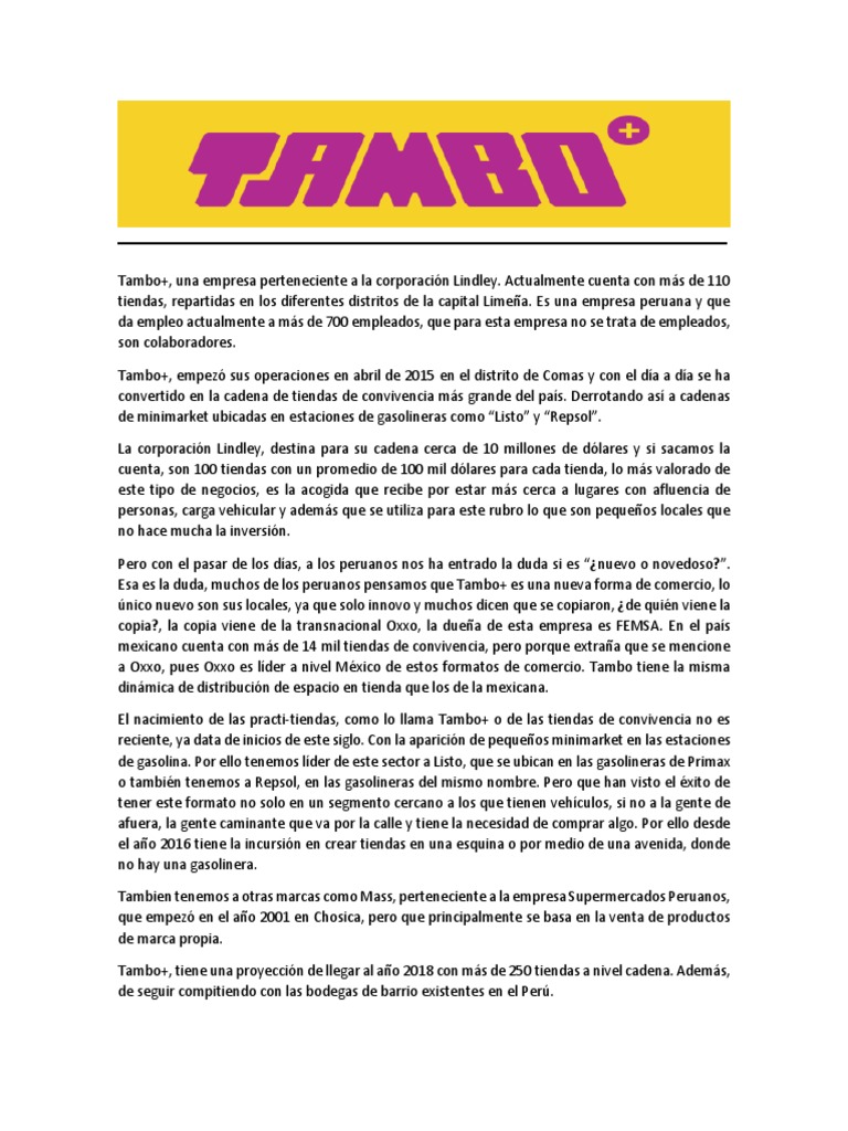 Tambo | PDF | Estación de servicio | México