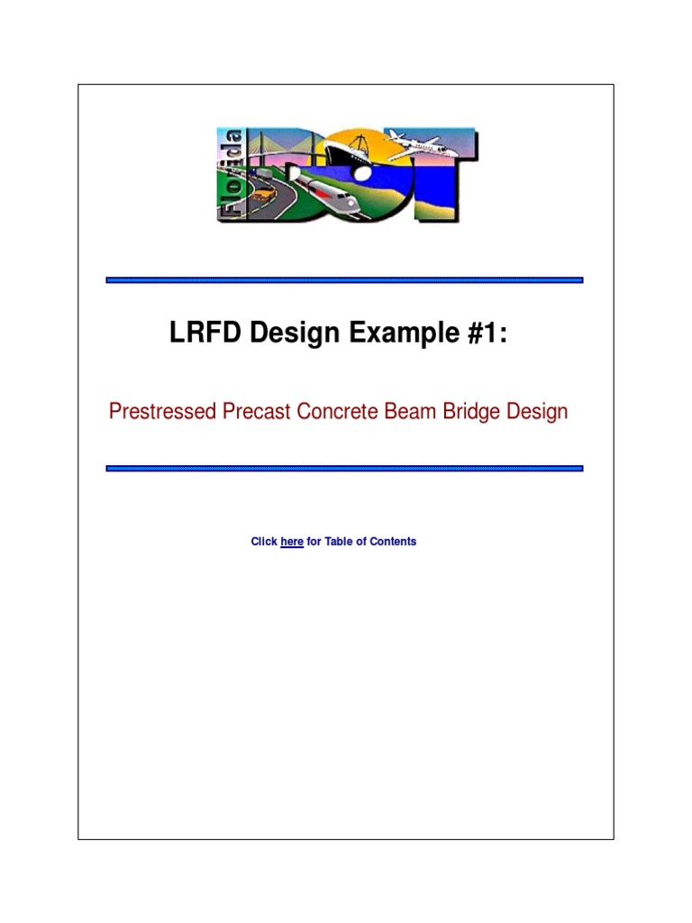 LRFD Design Example Prestressed Concrete Beam Bridge Design PDF | PDF ...