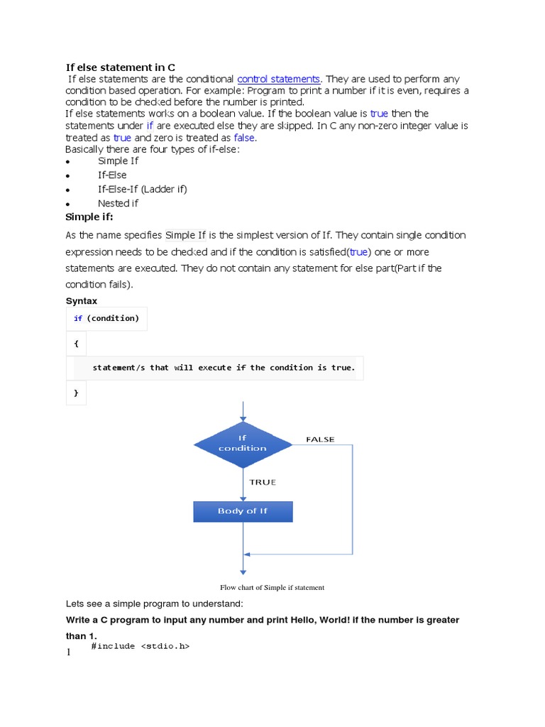 5 If Else Statement in C | PDF | C (Programming Language) | Software ...