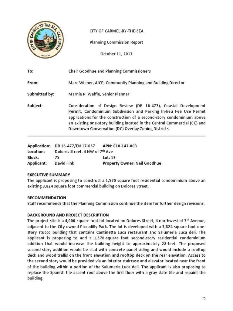 Neil Goodhue-David Fink 10-11-17 | PDF | Zoning | Drainage