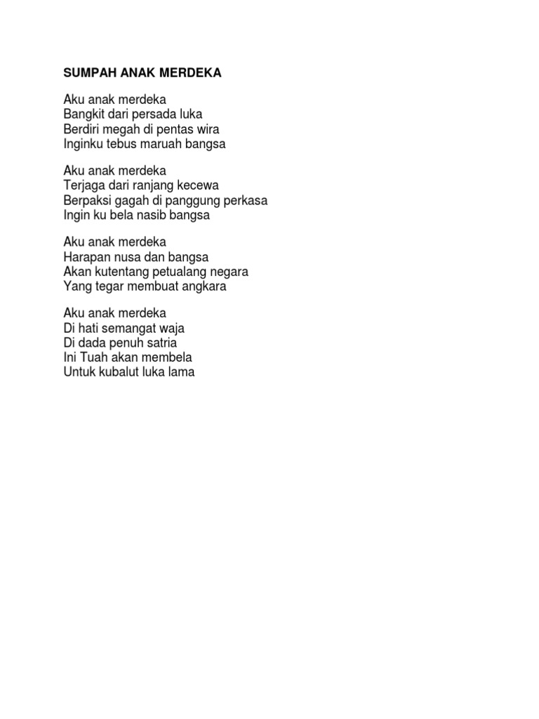 Sajak Merdeka 2017 | PDF | Puisi