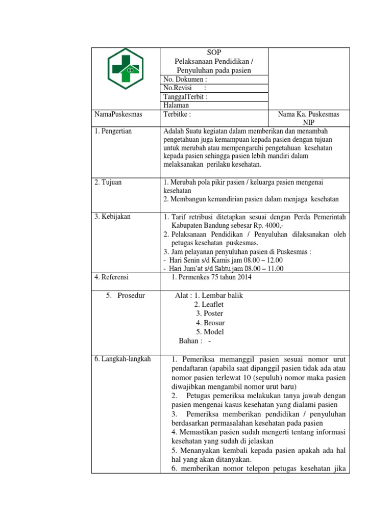 Sop Informed Consent | PDF