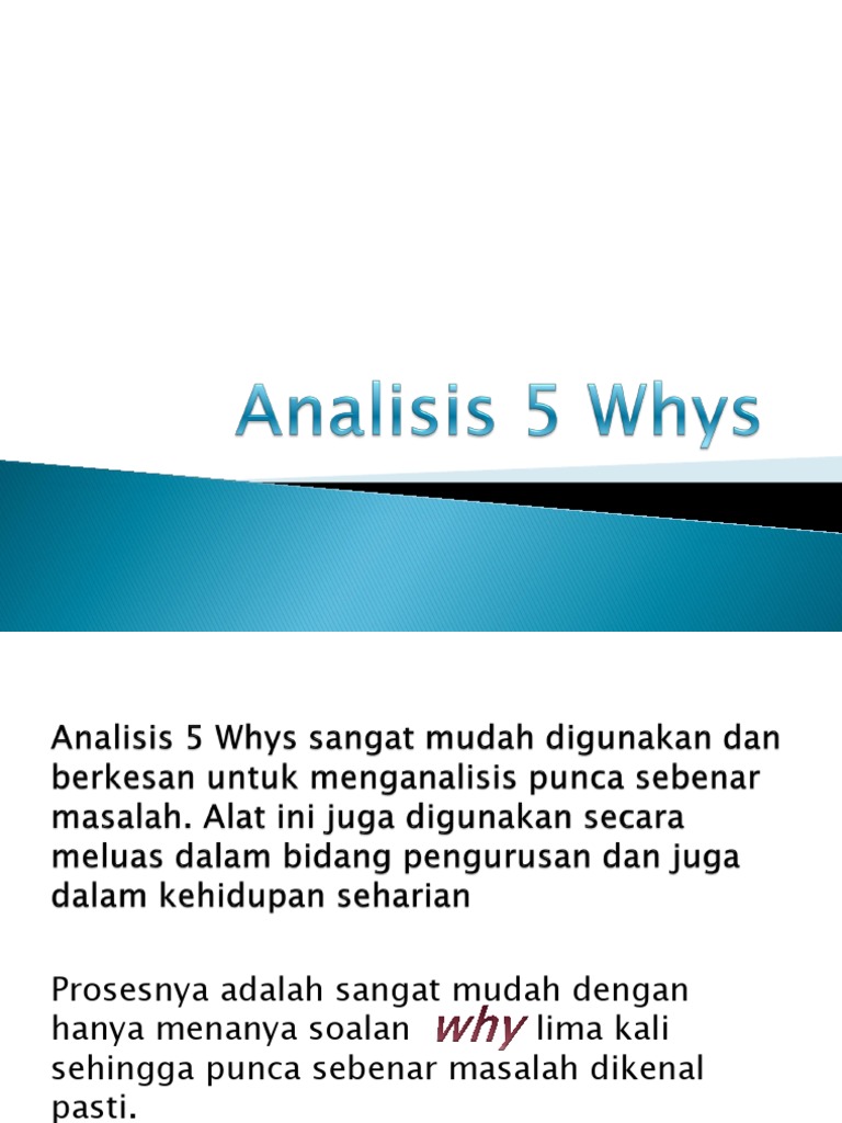Analisis 5 Whys | PDF
