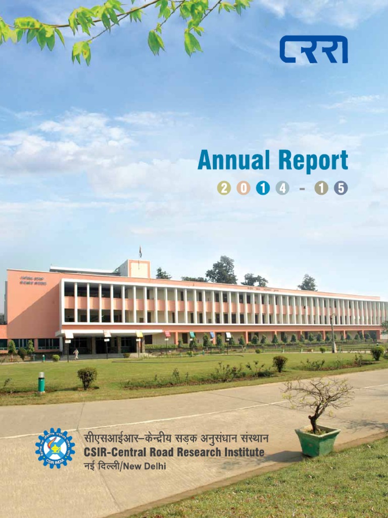 CRRI Annual Report | PDF | Rock (Geology) | Construction Aggregate