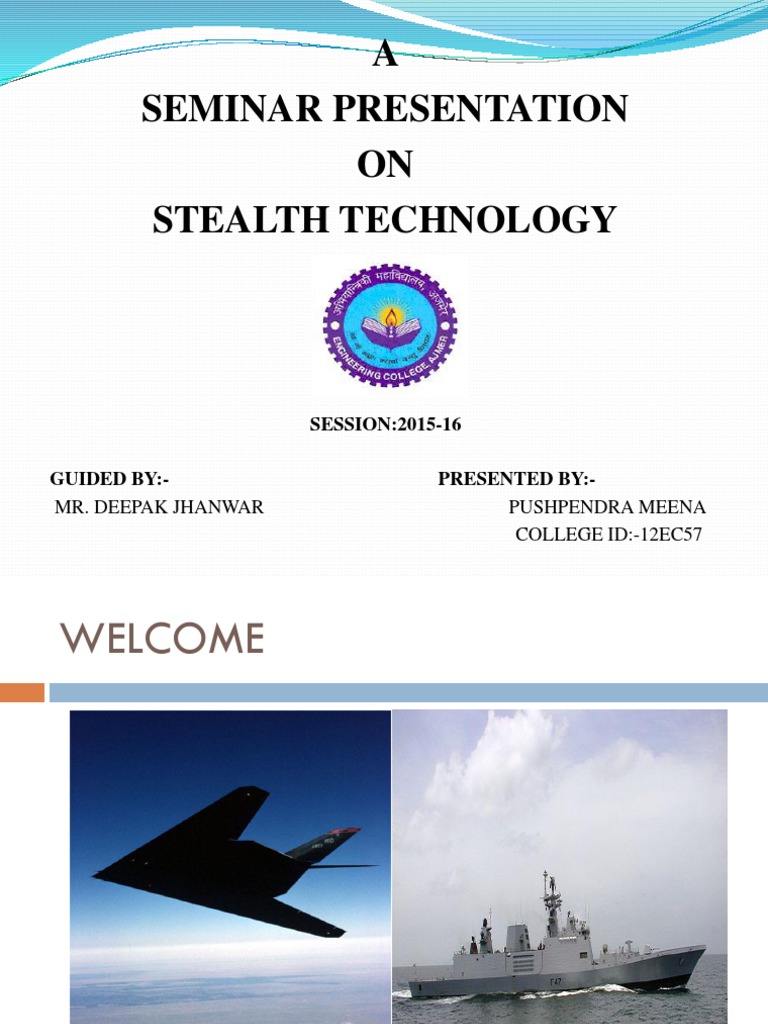 Understanding Stealth Technology: A Seminar Presentation on Radar ...