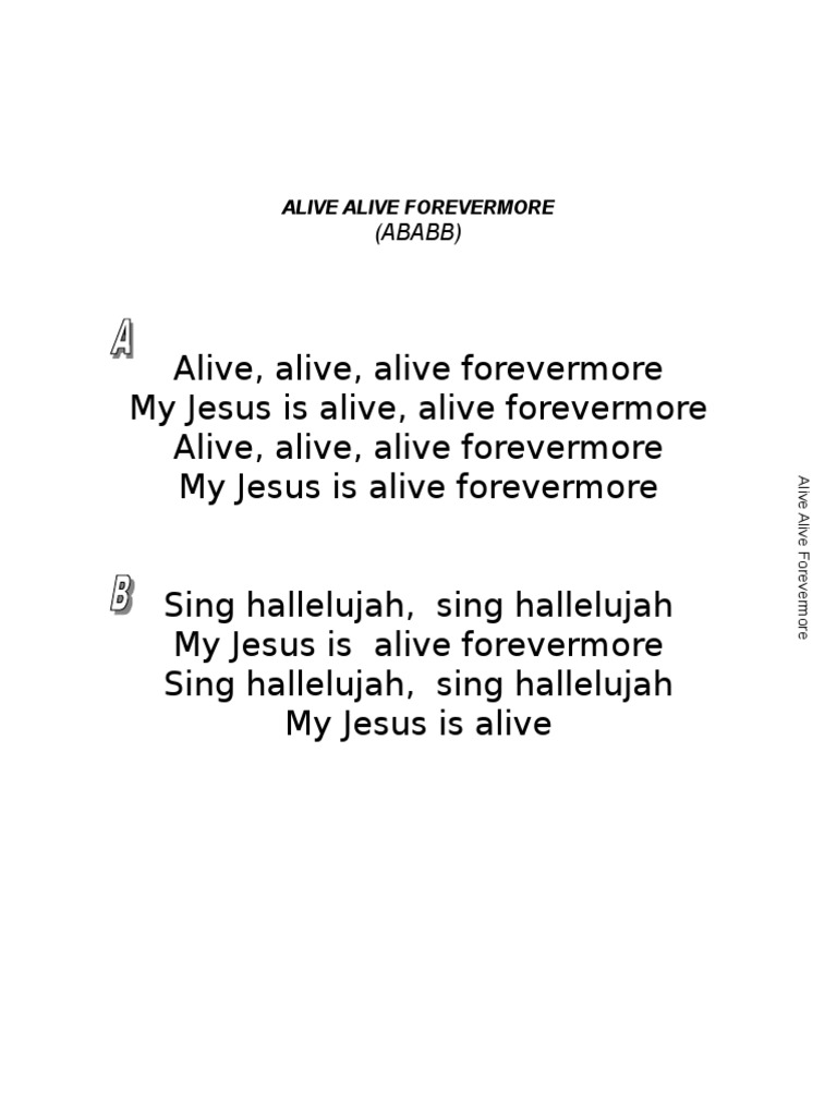 Alive, Alive Forevermore | PDF