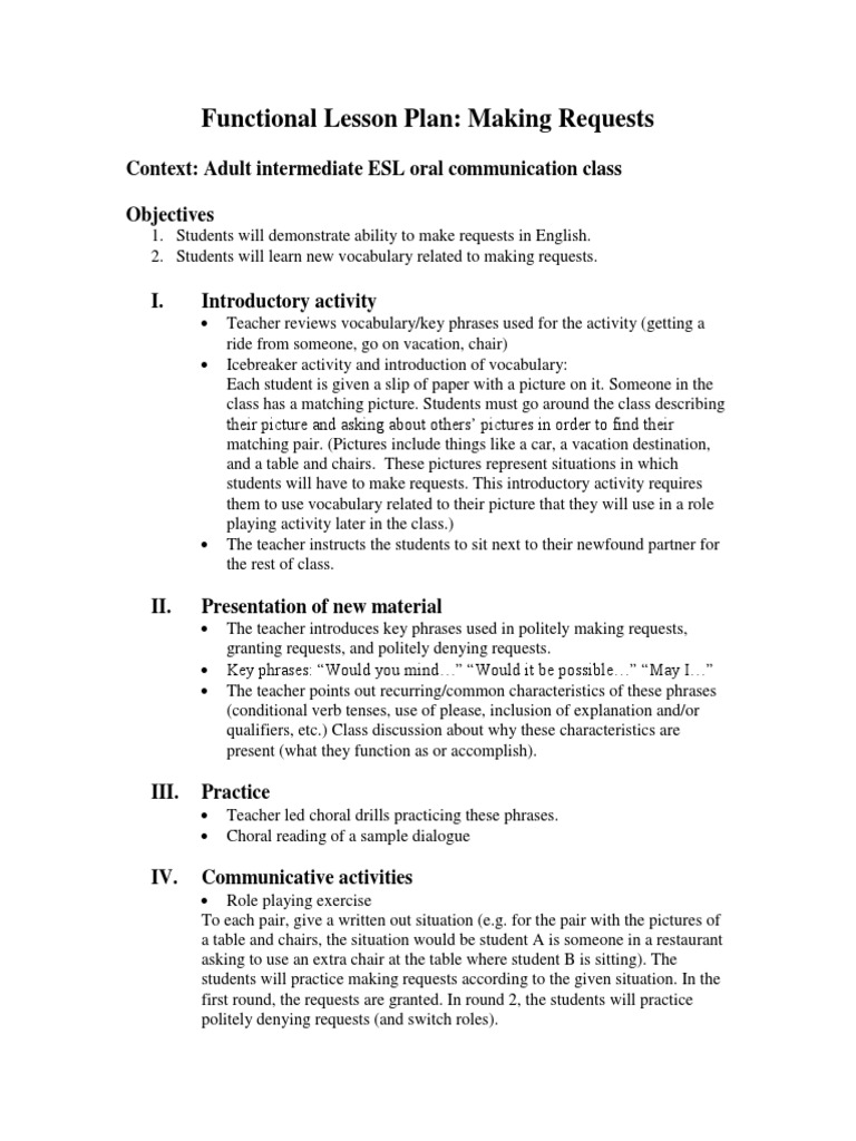 Functional Lesson Plan | PDF | Lesson Plan | Pedagogy