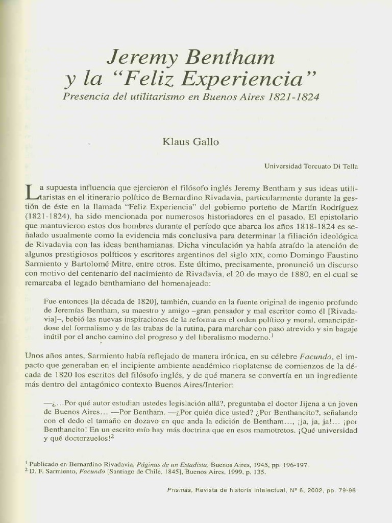 Klaus Gallo - Rivadavia | PDF
