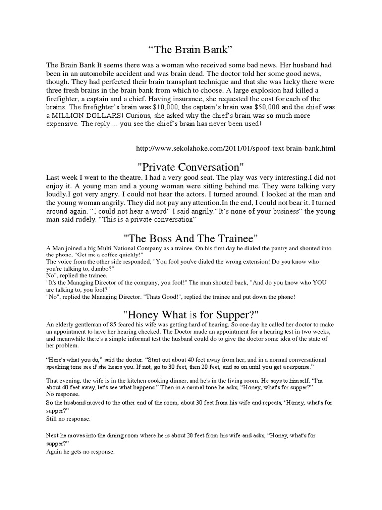 Example of Spoof | PDF | Bat | Zoo