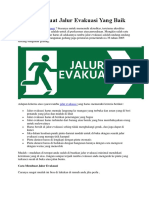 Contoh Denah Jalur Evakuasi | PDF