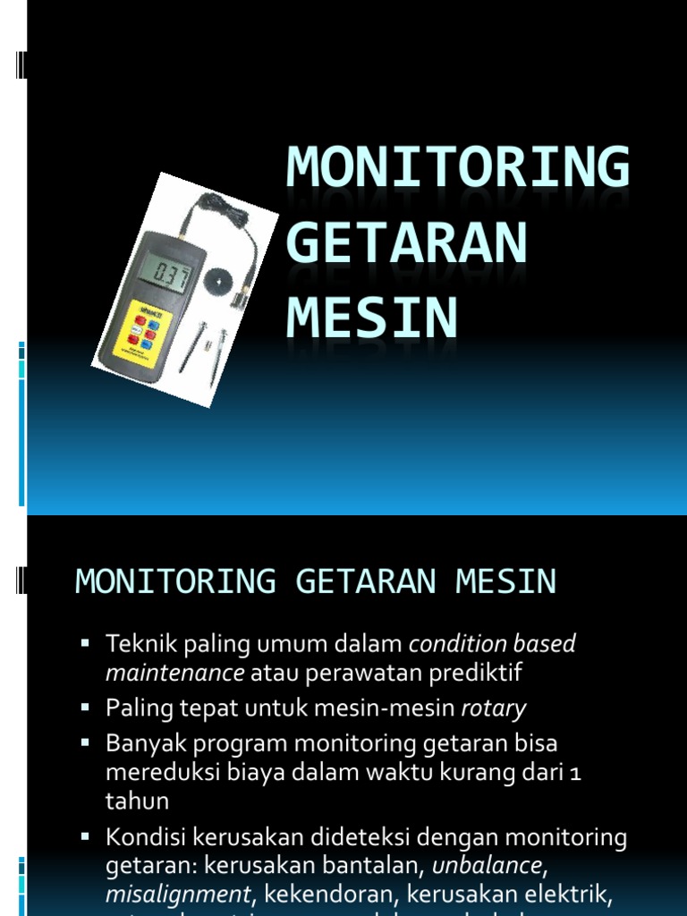Pemantauan Getaran Mesin | PDF