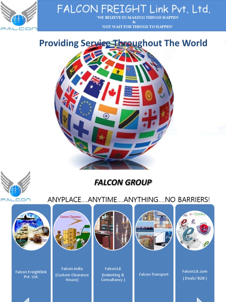 Falcon Freight Pvt. LTD Custom Clearance, Freight Forwarding Agent in ...