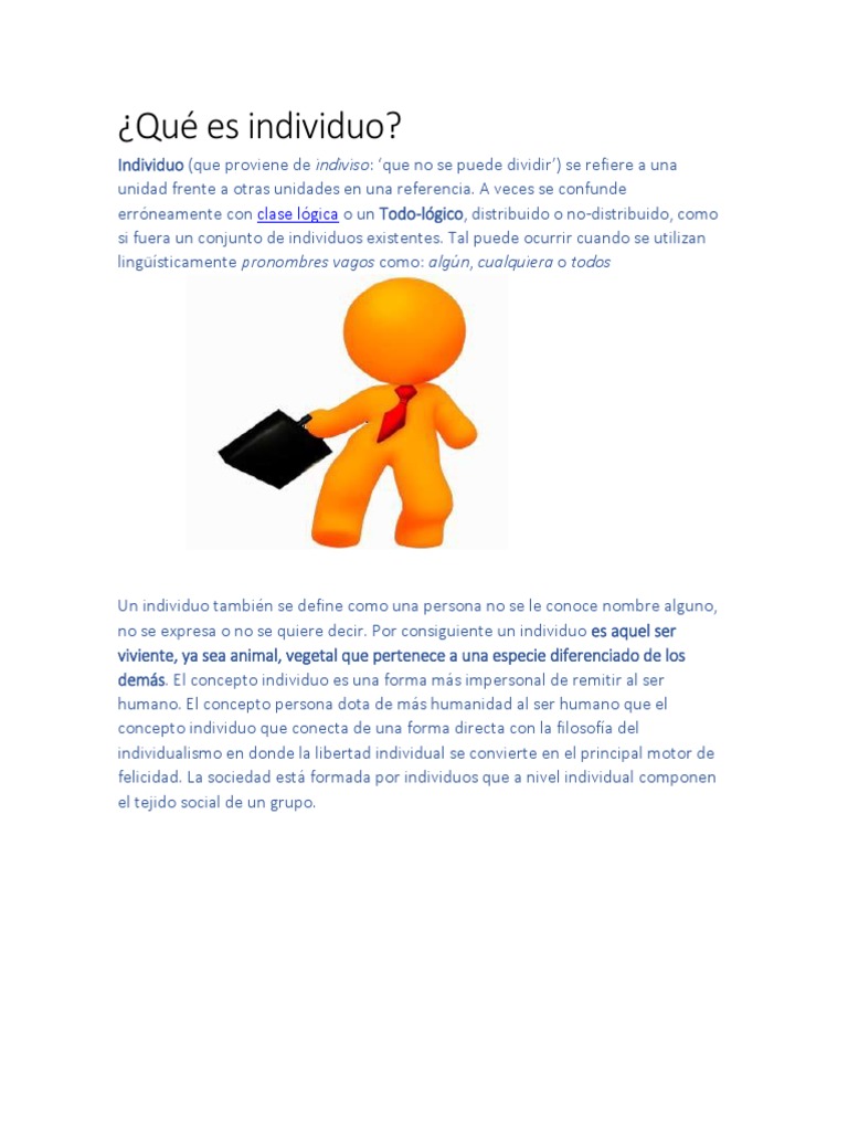 Qué Es Individuo | PDF | Sociedad | Psicología Social