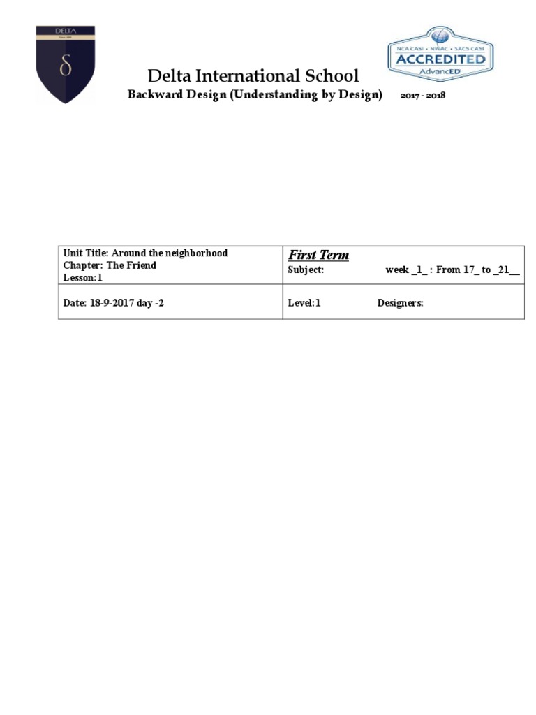 English-Lesson Plan Template | PDF