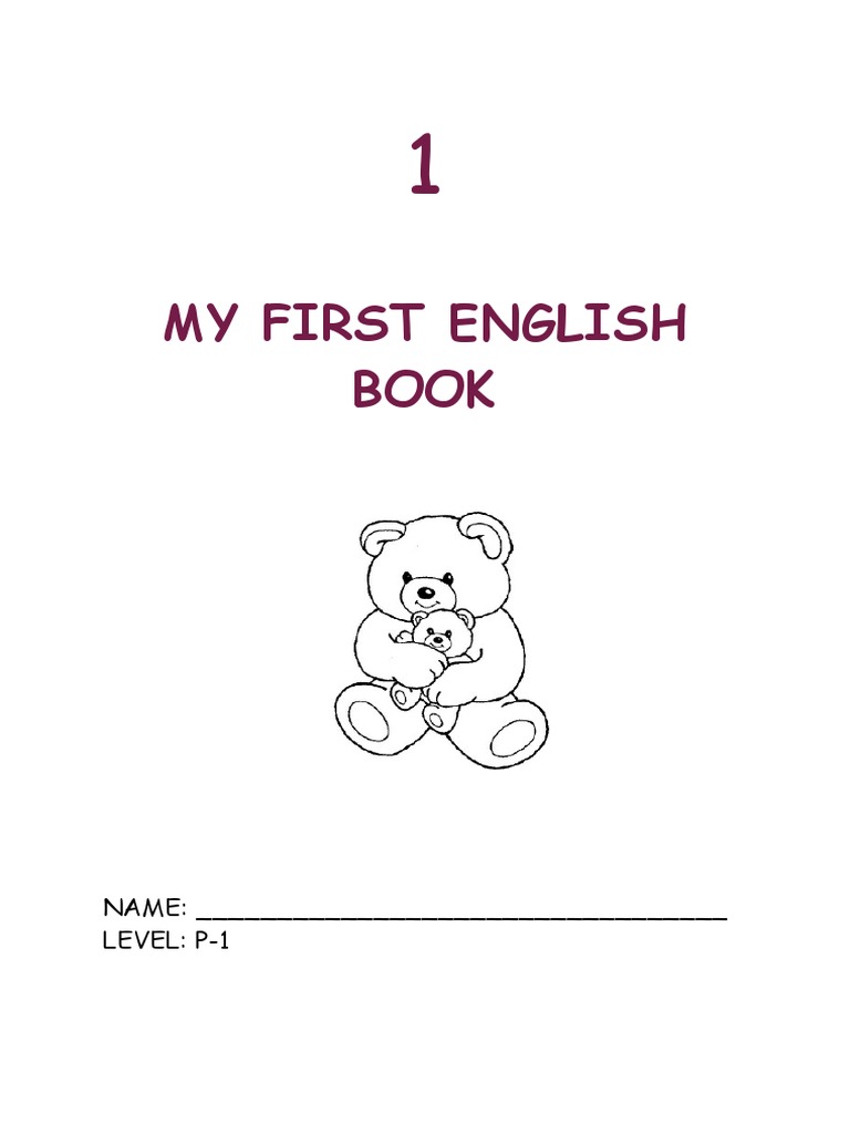 My First English Book for Coloring | PDF | Green | Grey