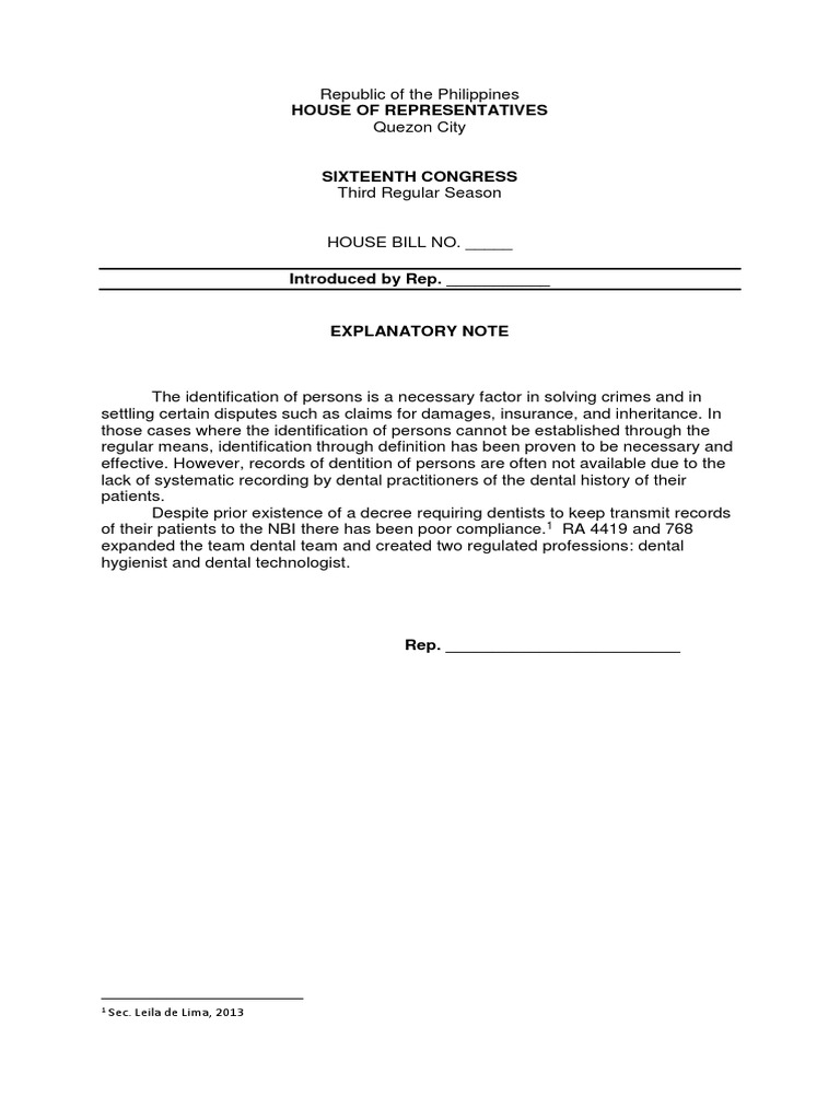 Amending Dental Records Law | PDF | Dentistry | Dentist